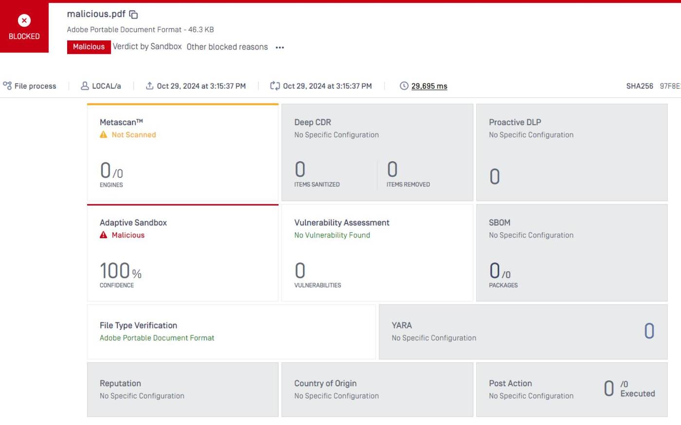 OPSWAT MetaDefender Sandbox